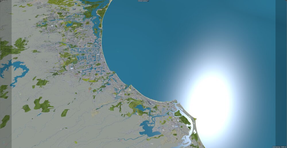 Gold Coast Tweed Heads in Australia 80km 3D model - Download City on ...