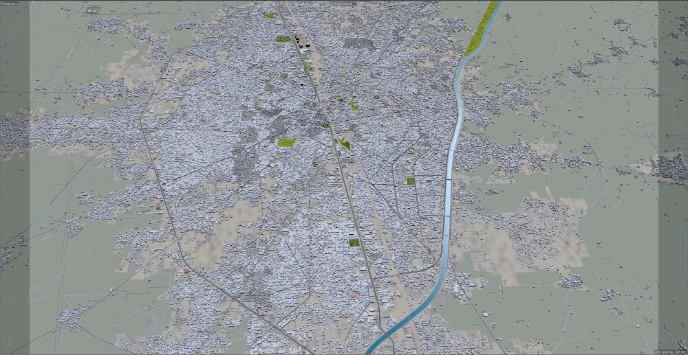 Gujranwala Pakistán 30km Modelo 3D - Descargar Ciudad on 3DModels.org