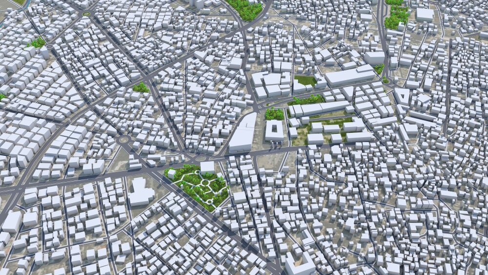 홈스 시리아 20km 3D 모델 - 다운로드 도시 건 on 3DModels.org