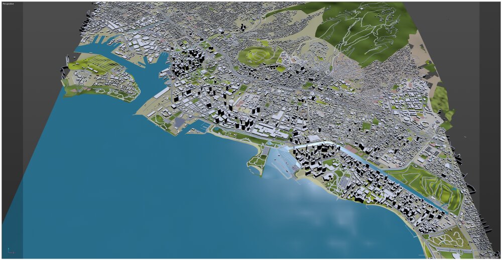 Honolulu Downtown Hawaii USA 3D model - Download City on 3DModels.org