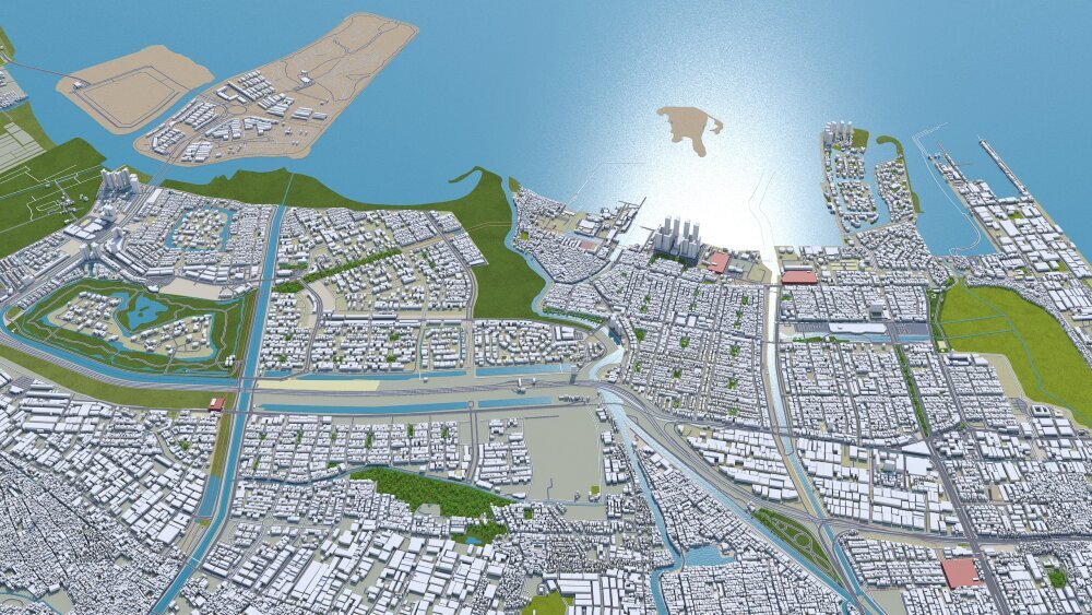 Jakarta City Indonesia 3D model - Download City on 3DModels.org