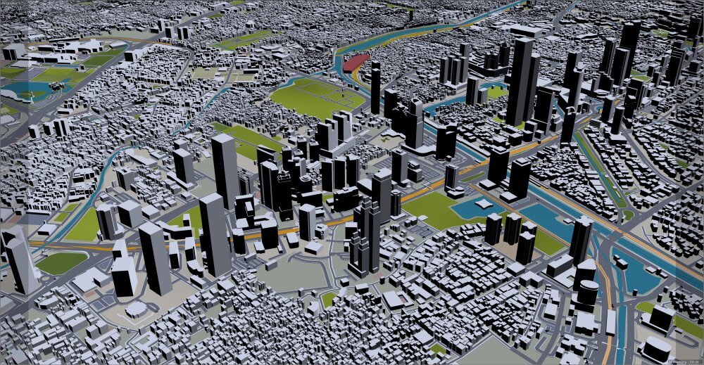 Jakarta City Indonesia 3D model - Download City on 3DModels.org