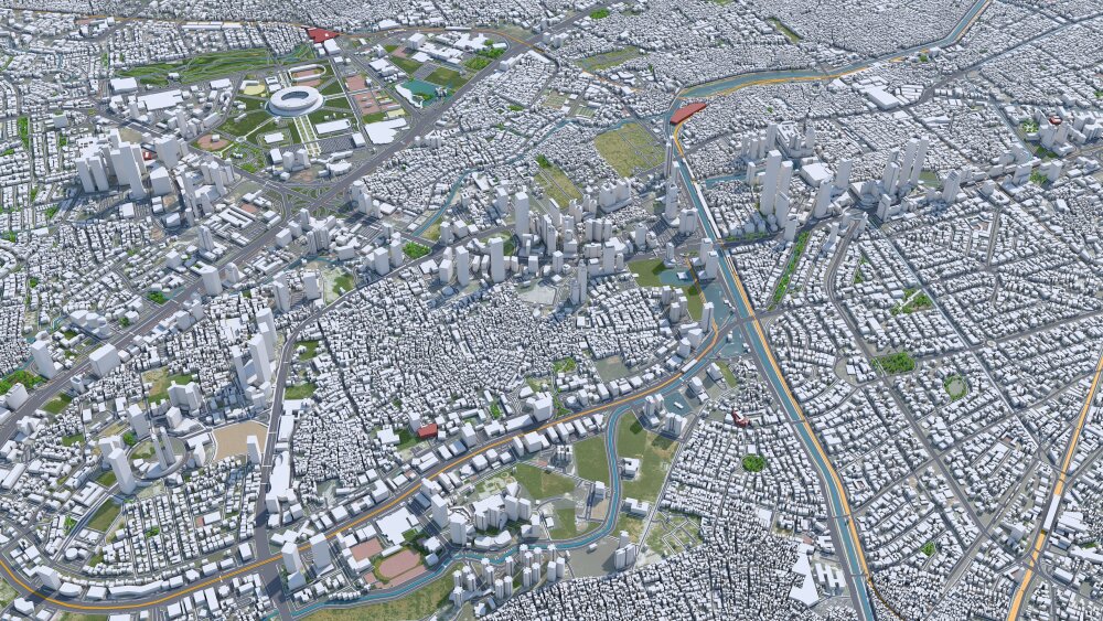 Jakarta Downtown Indonesia 3D model - Download City on 3DModels.org