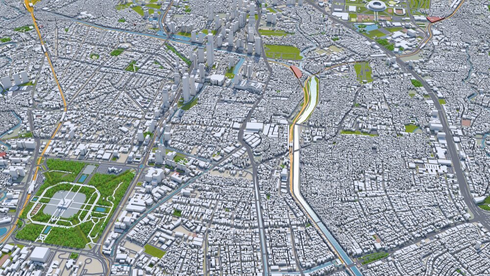 Jakarta Downtown Indonesia 3D model - Download City on 3DModels.org