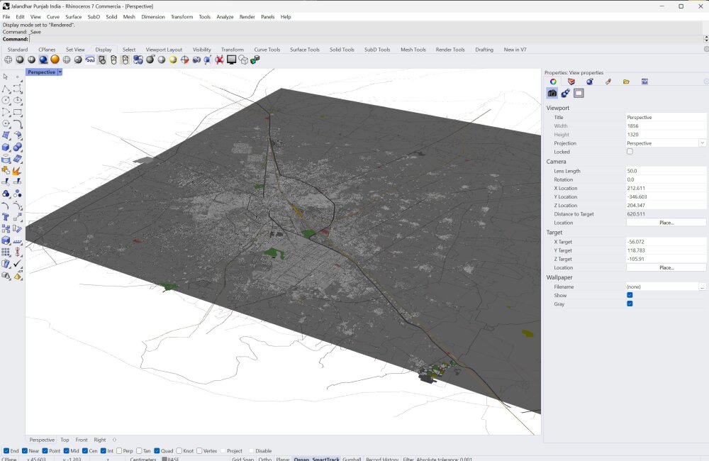 Jalandhar Punjab India 30km 3D model - Download City on 3DModels.org