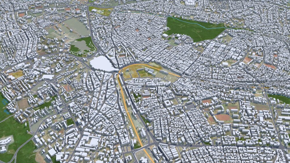 Kumasi Ghana 45km Modelo 3D - Descargar Ciudad on 3DModels.org