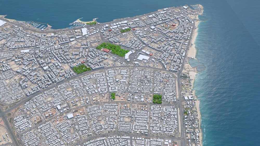 Kuwait Full City and Country 3D model - Download City on 3DModels.org