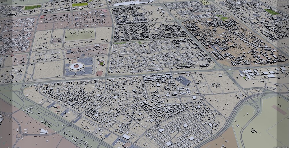 Kuwait Full City and Country 3D model - Download City on 3DModels.org