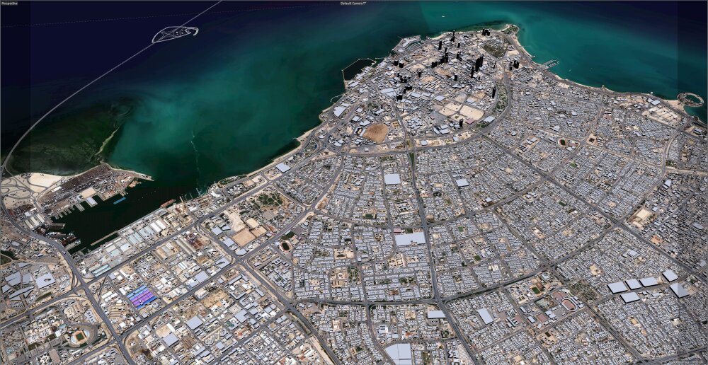 Ciudad y País de Kuwait Modelo 3D - Descargar Ciudad on 3DModels.org