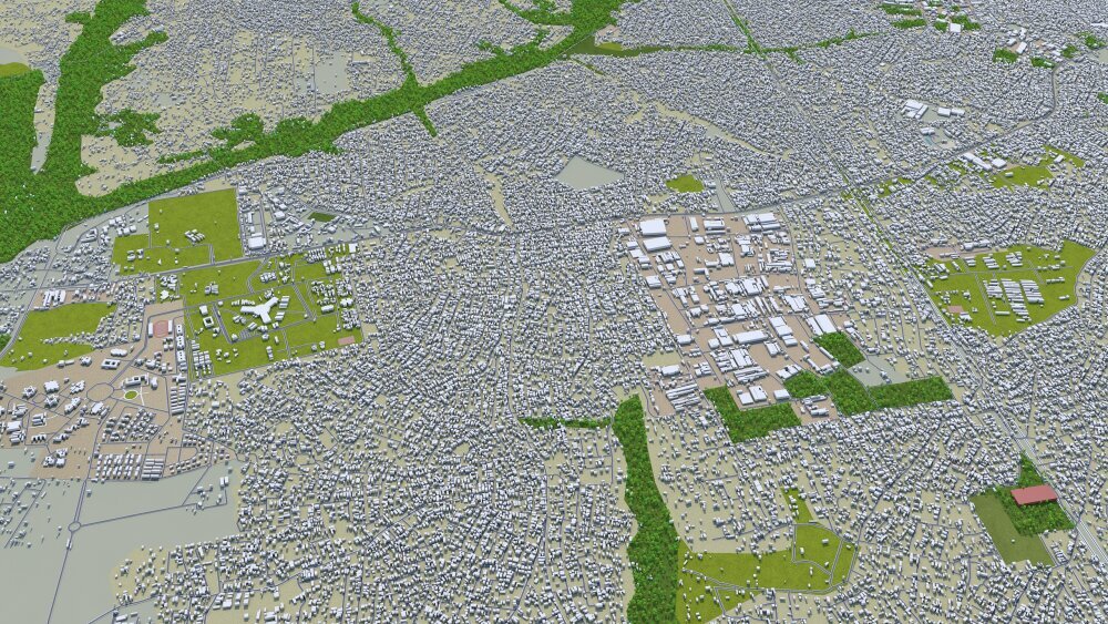 Lagos City Nigeria 3D model - Download City on 3DModels.org