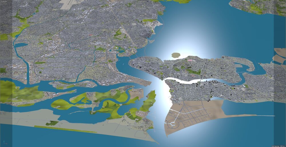Ciudad de Lagos Nigeria Modelo 3D - Descargar Ciudad on 3DModels.org