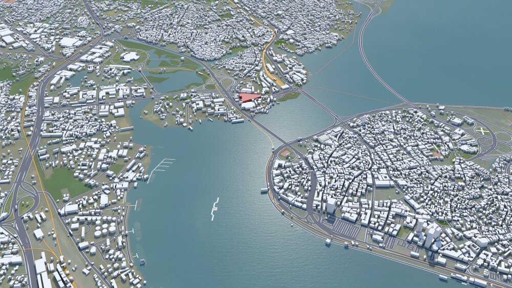 Lagos Downtown Nigeria 3D model - Download City on 3DModels.org