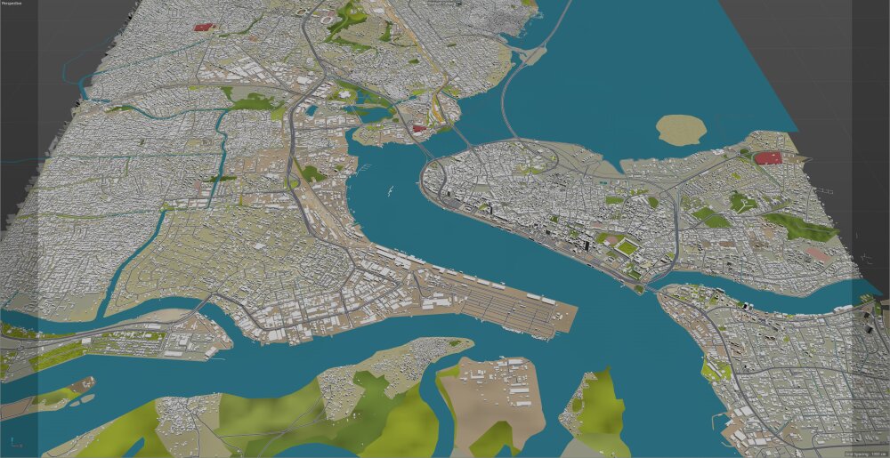 Lagos Downtown Nigeria 3D model - Download City on 3DModels.org