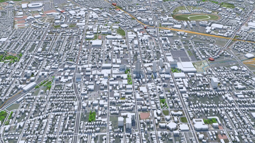 Lexington City Kentucky USA 3D model - Download City on 3DModels.org