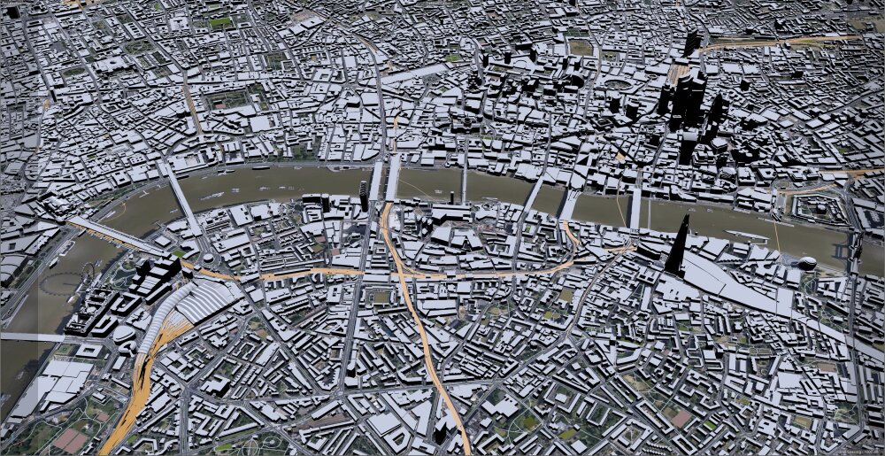 London Downtown United Kingdom 3D model - Download City on 3DModels.org