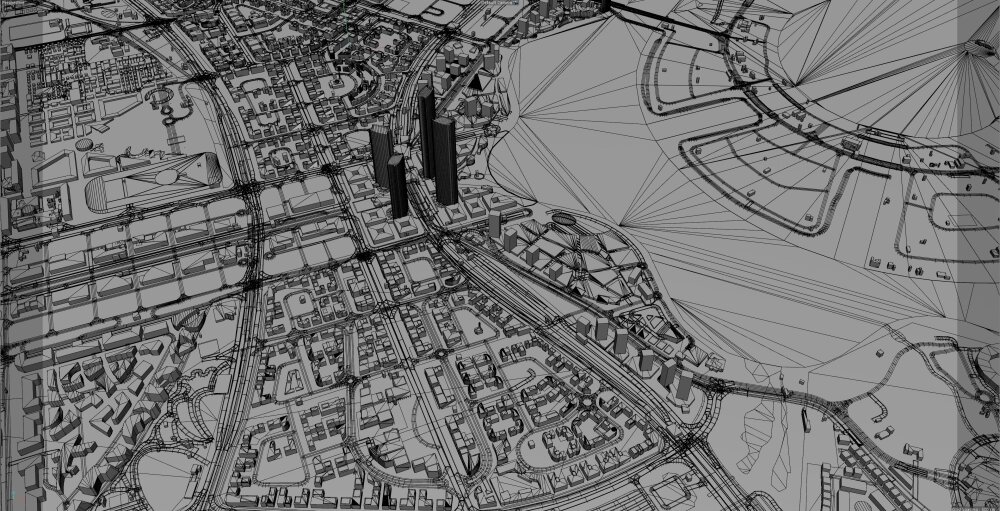 Lusail Qatar 20km 3D model - Download City on 3DModels.org