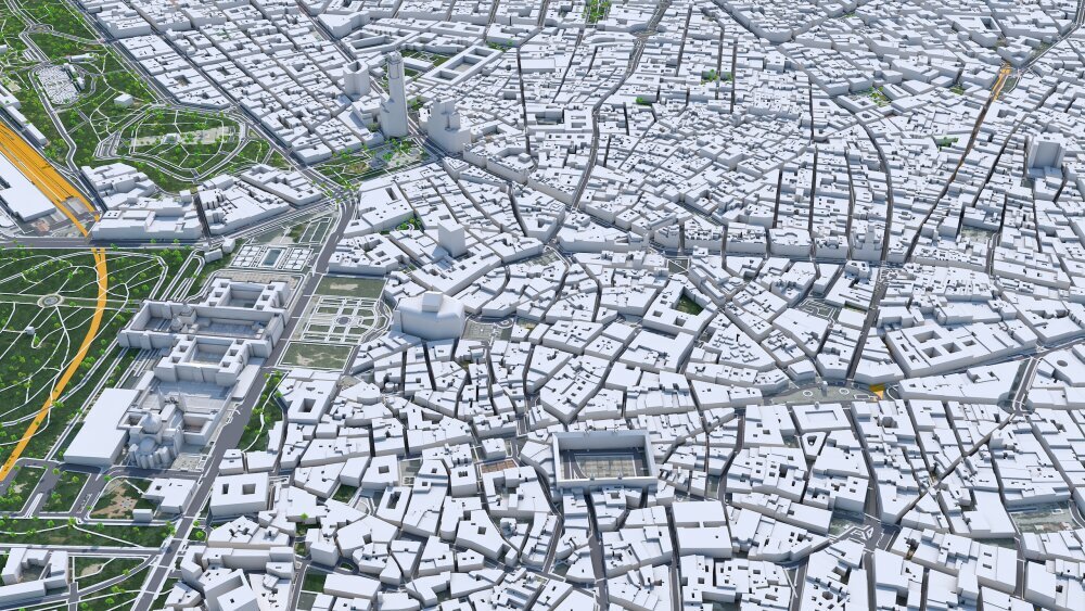 Madurai Tamil Nadu India 25km 3D 모델 - 다운로드 도시 건 on 3DModels.org