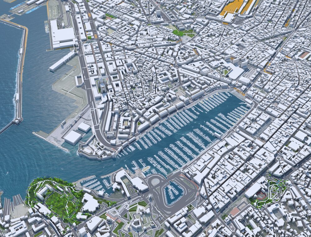 Marsella Ciudad Completa Francia 50km Modelo 3D - Descargar Ciudad ...