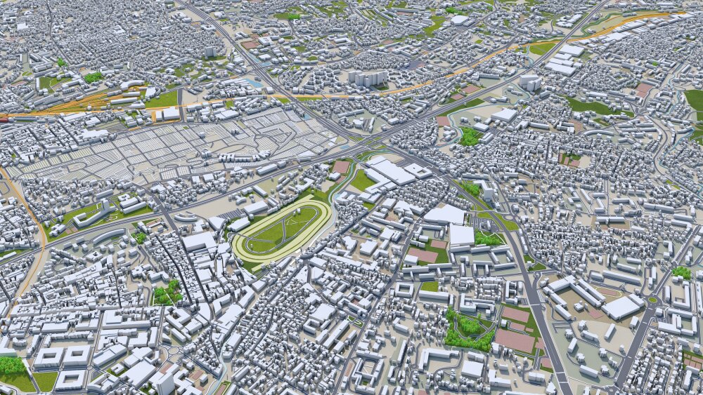 Marsella Ciudad Completa Francia 50km Modelo 3D - Descargar Ciudad ...