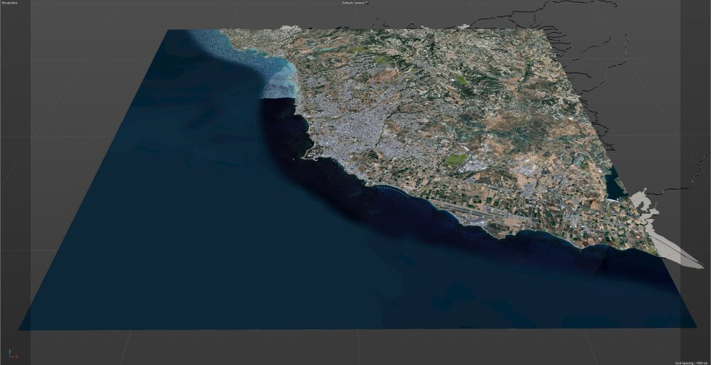Pafos Chipre 30km Modelo 3D - Descargar Ciudad on 3DModels.org