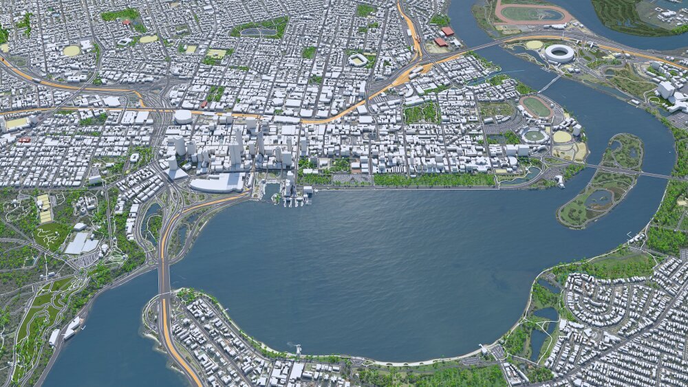 Perth City Australia 3D model - Download City on 3DModels.org