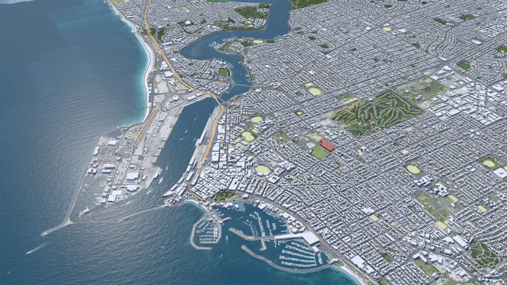 Perth City Australia 3D model - Download City on 3DModels.org