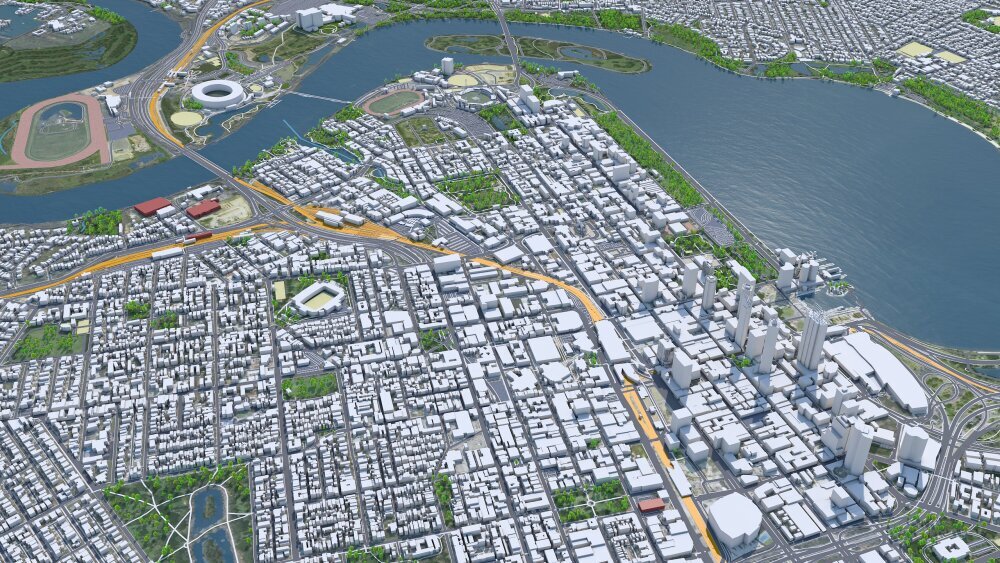 Perth City Australia 3D model - Download City on 3DModels.org