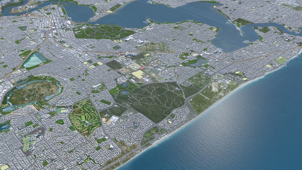 Perth City Australia 3D model - Download City on 3DModels.org