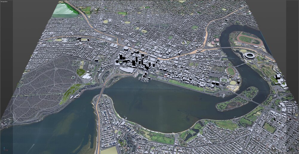 Perth Downtown Australia 3D model - Download City on 3DModels.org