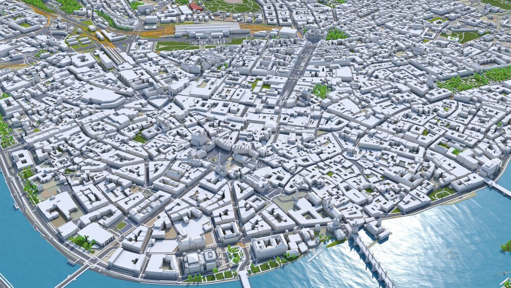Prague City Czech Republic 3D model - Download City on 3DModels.org