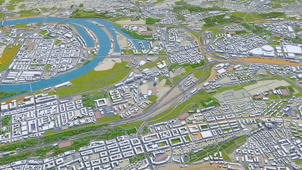 Prague City Czech Republic 3D model - Download City on 3DModels.org