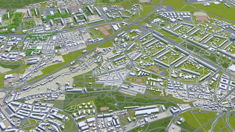 Prague City Czech Republic 3D model - Download City on 3DModels.org
