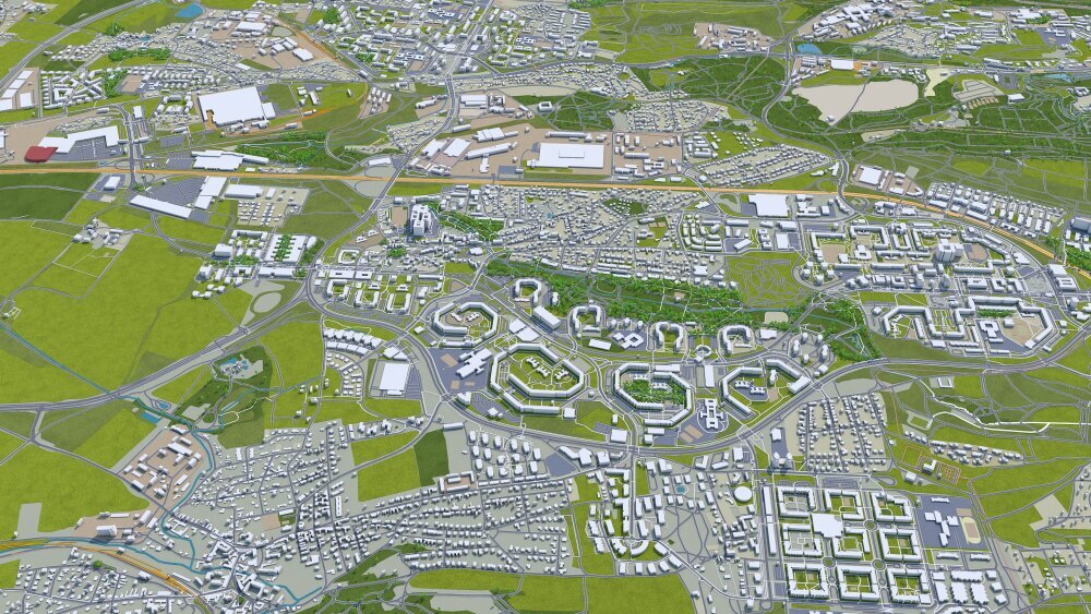 Prague City Czech Republic 3D model - Download City on 3DModels.org