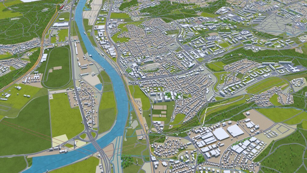 Prague City Czech Republic 3D model - Download City on 3DModels.org