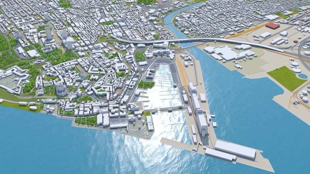 Quebec Downtown Canada 3D model - Download City on 3DModels.org