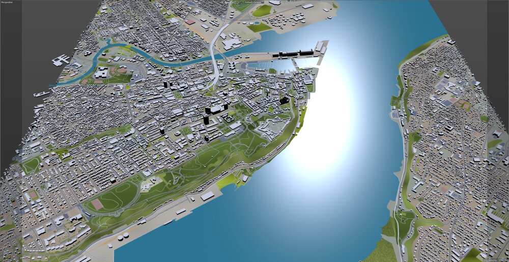 Quebec Downtown Canada 3D model - Download City on 3DModels.org