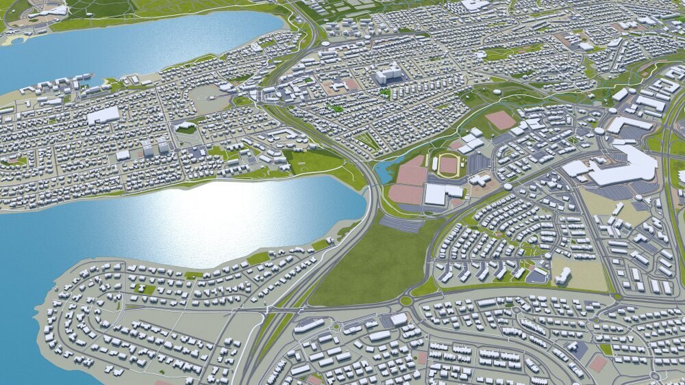 Reykjavik City Iceland 3D model - Download City on 3DModels.org