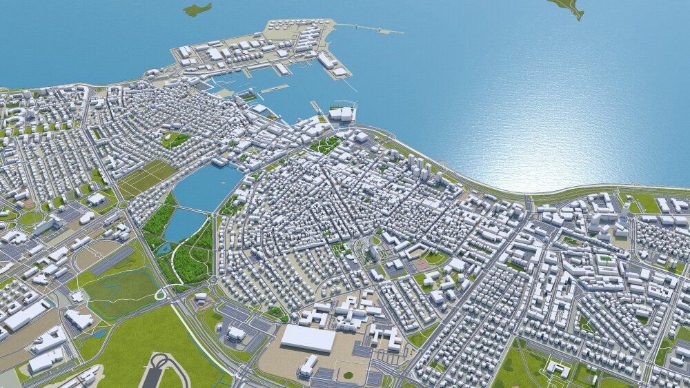 Reykjavik City Iceland 3D model - Download City on 3DModels.org