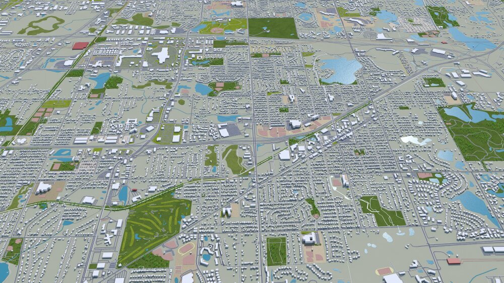 Saint Paul City Minnesota USA 3D model - Download City on 3DModels.org