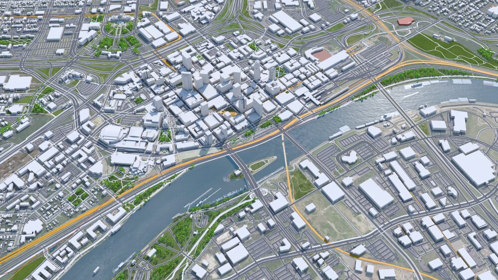 Saint Paul Downtown Minnesota USA 3D model - Download City on 3DModels.org