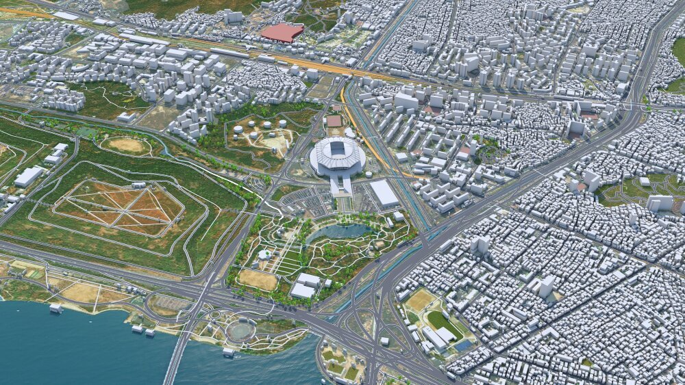 Seoul City South Korea 3D model - Download City on 3DModels.org