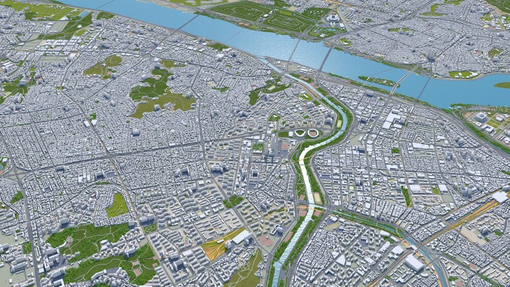 Seoul City South Korea 3D model - Download City on 3DModels.org