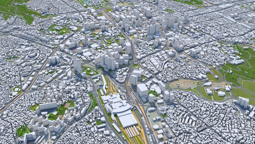 Seoul City South Korea 3D model - Download City on 3DModels.org
