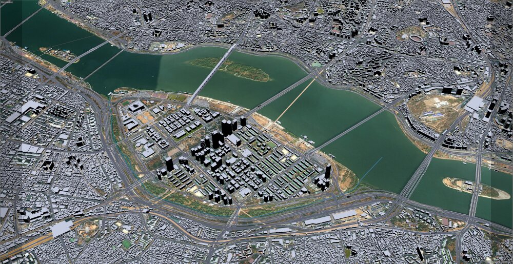 Seoul City South Korea 3D model - Download City on 3DModels.org