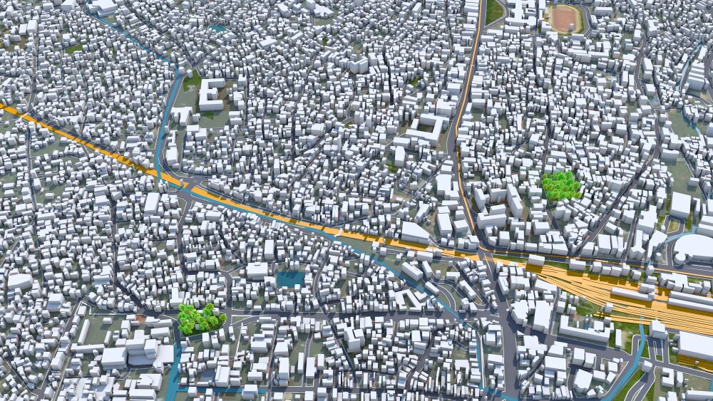 Thiruvananthapuram Kerala India 35km Ai 3D model - Download City on ...