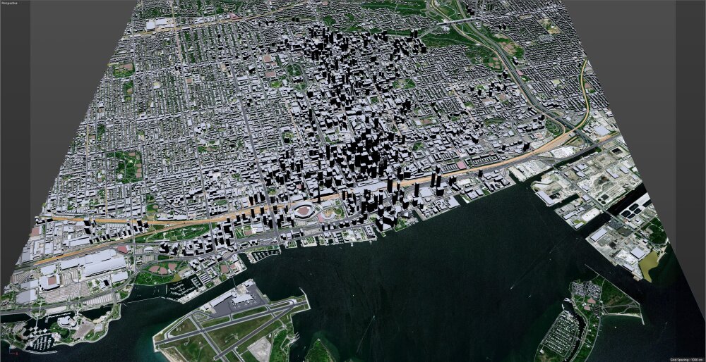 Toronto Canada Downtown 9km 3D model - Download City on 3DModels.org