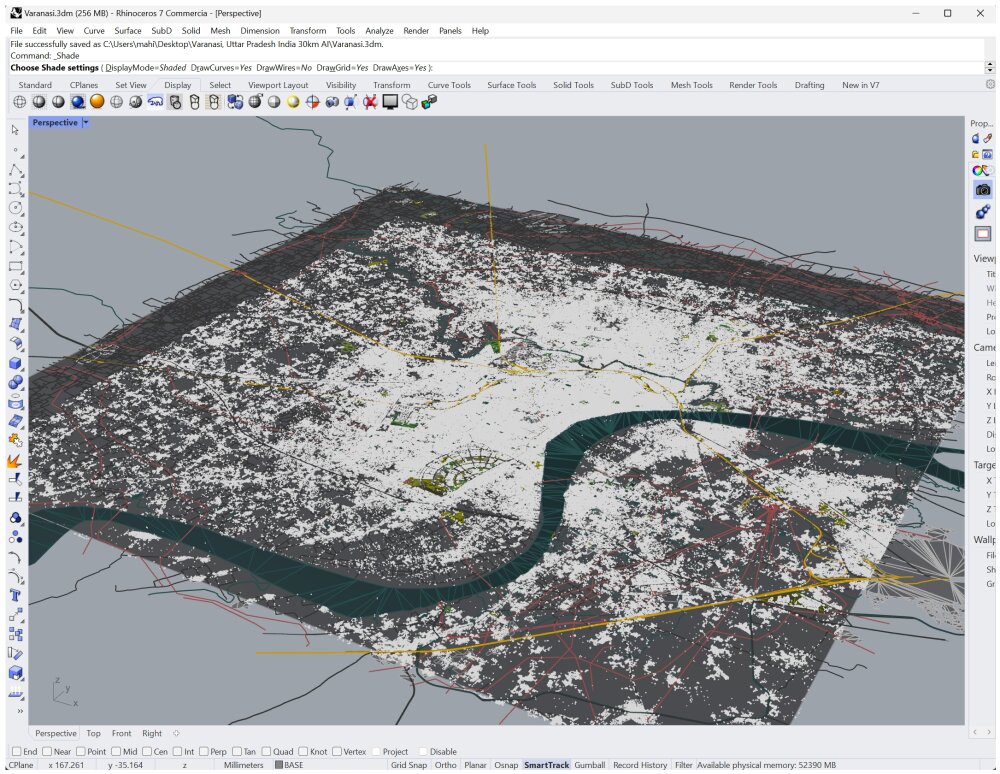 Varanasi Uttar Pradesh India 30km 3D model - Download City on 3DModels.org