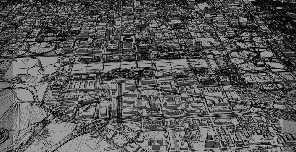 Washington Dc Usa 20km 3D model - Download City on 3DModels.org