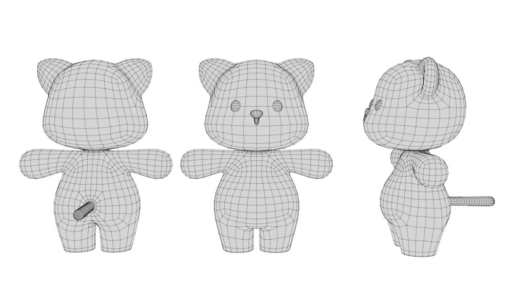Rigged Cartoon Cat 3D model - Download Cartoon characters on 3DModels.org