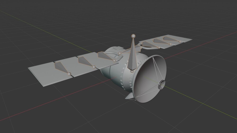 Communication Satellite 3D model - Download Satellite on 3DModels.org
